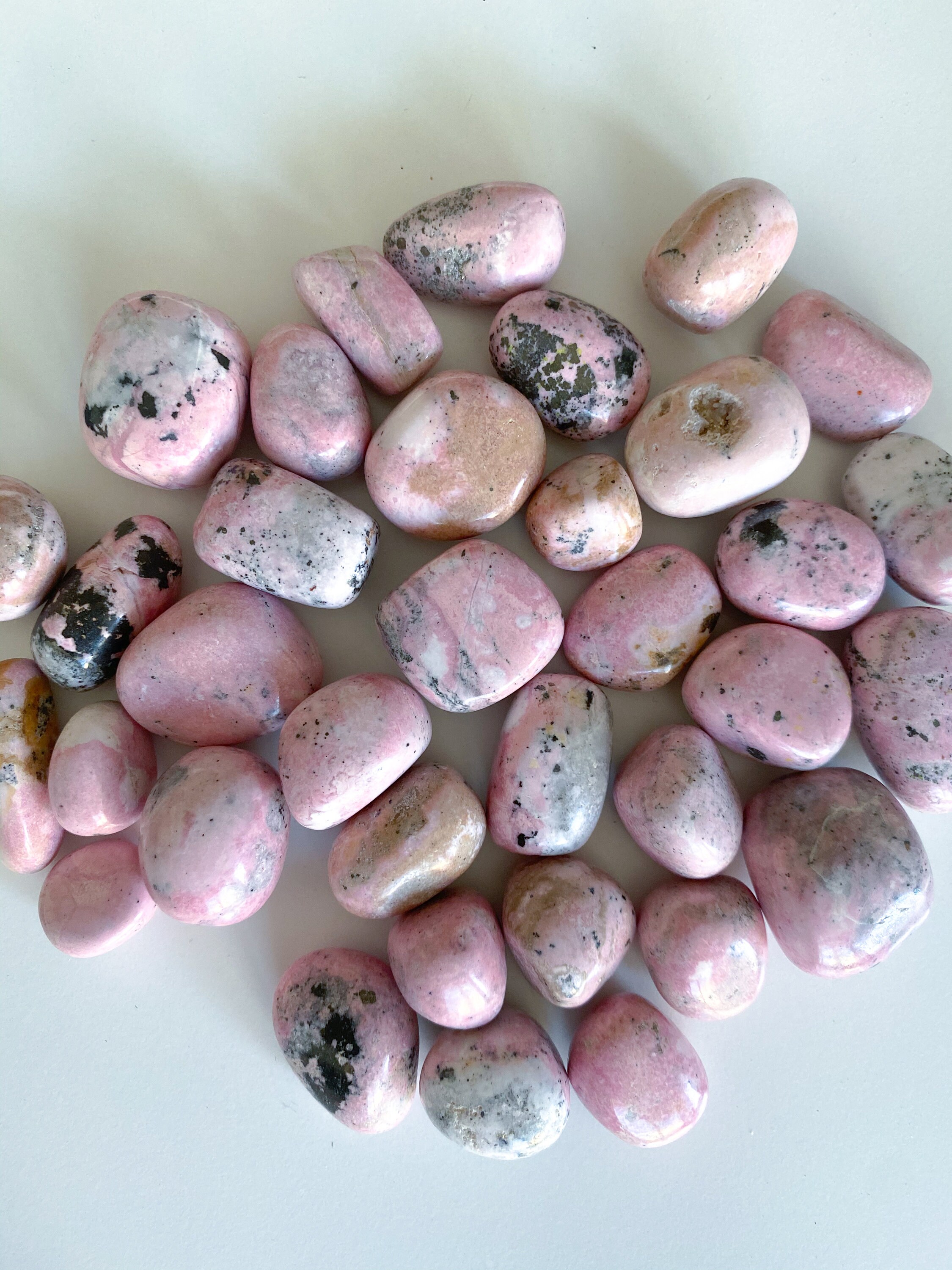 Rhodonite Tumbles Love Forgiveness Healing Compassion | Etsy