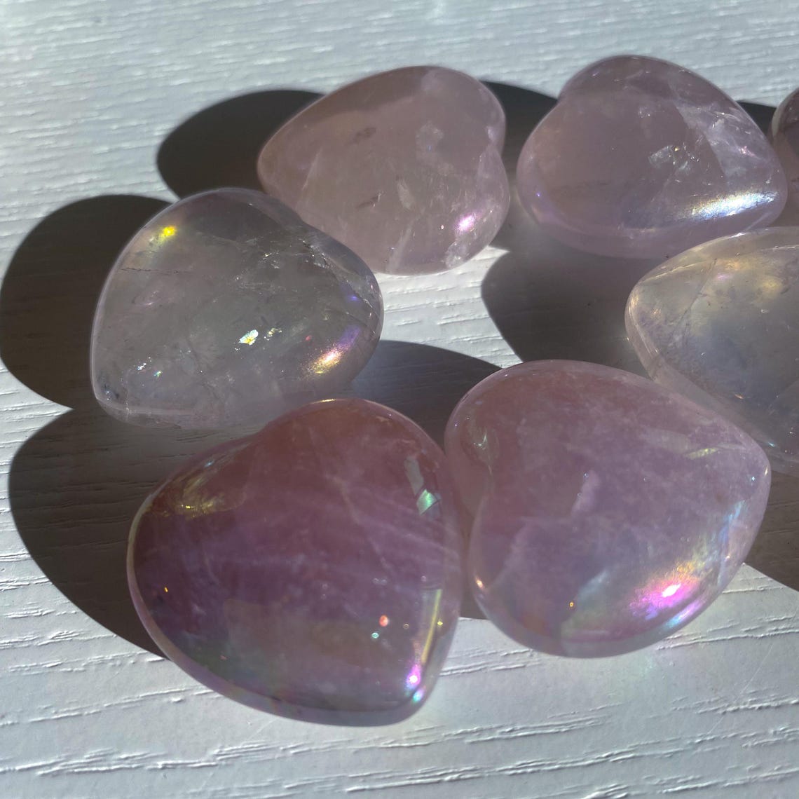 Angel Aura Rose Quartz Pink Heart - Etsy