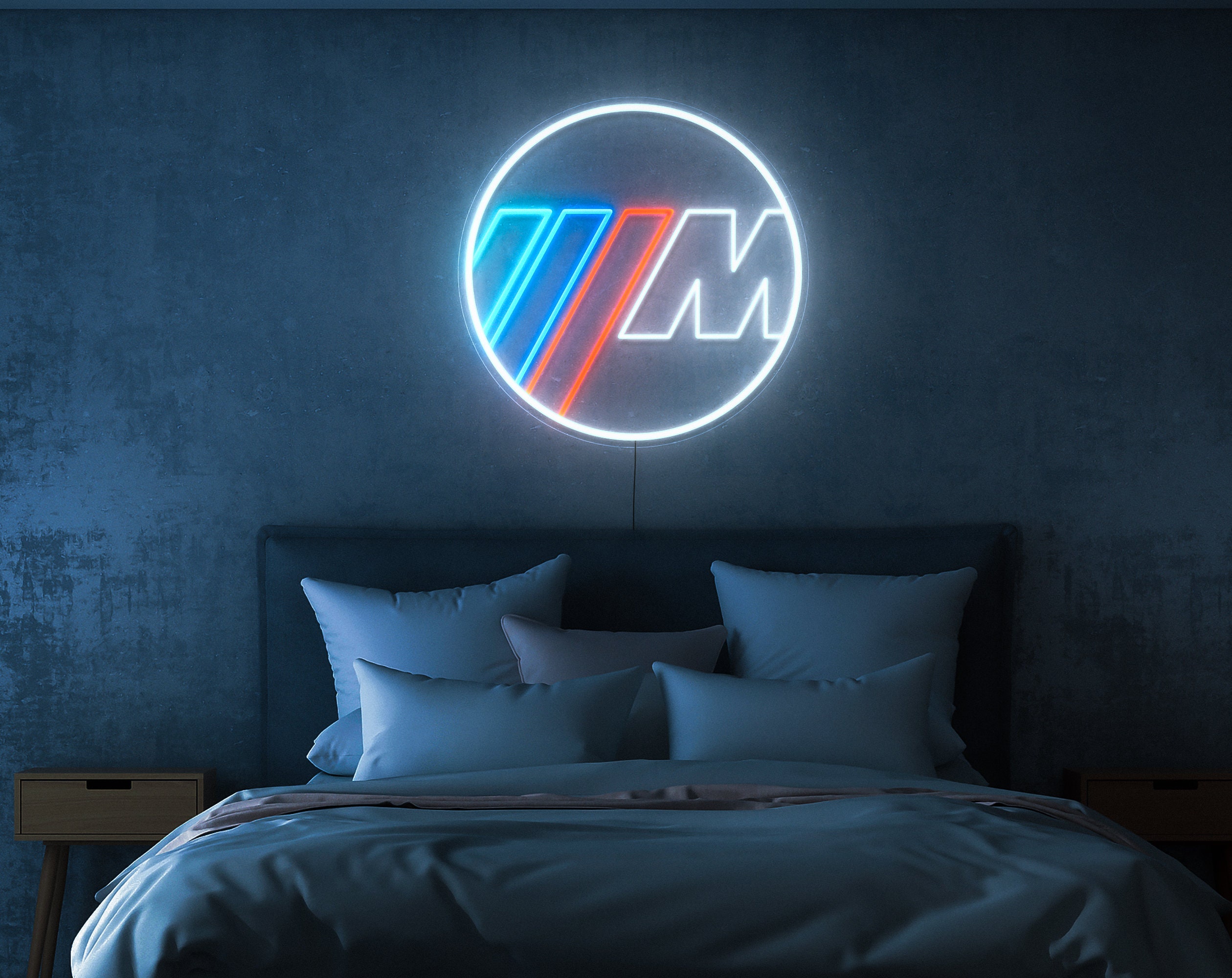 BMW M Light Sign Bmw M Logo Car Neon Sign Logo Neon Sign - Etsy