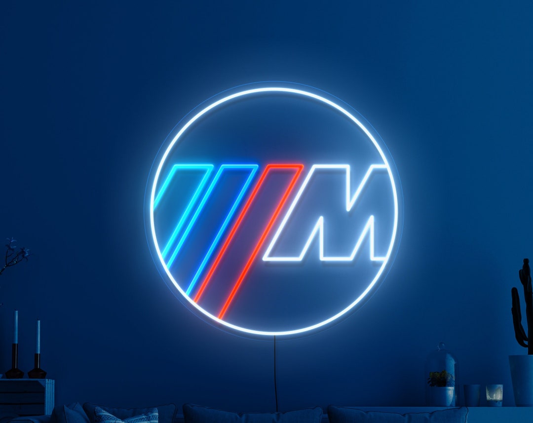 BMW M Sign, Bmw M Neon Sign, BMW M Led Sign, Logo Car Neon Sign, Bmw ...