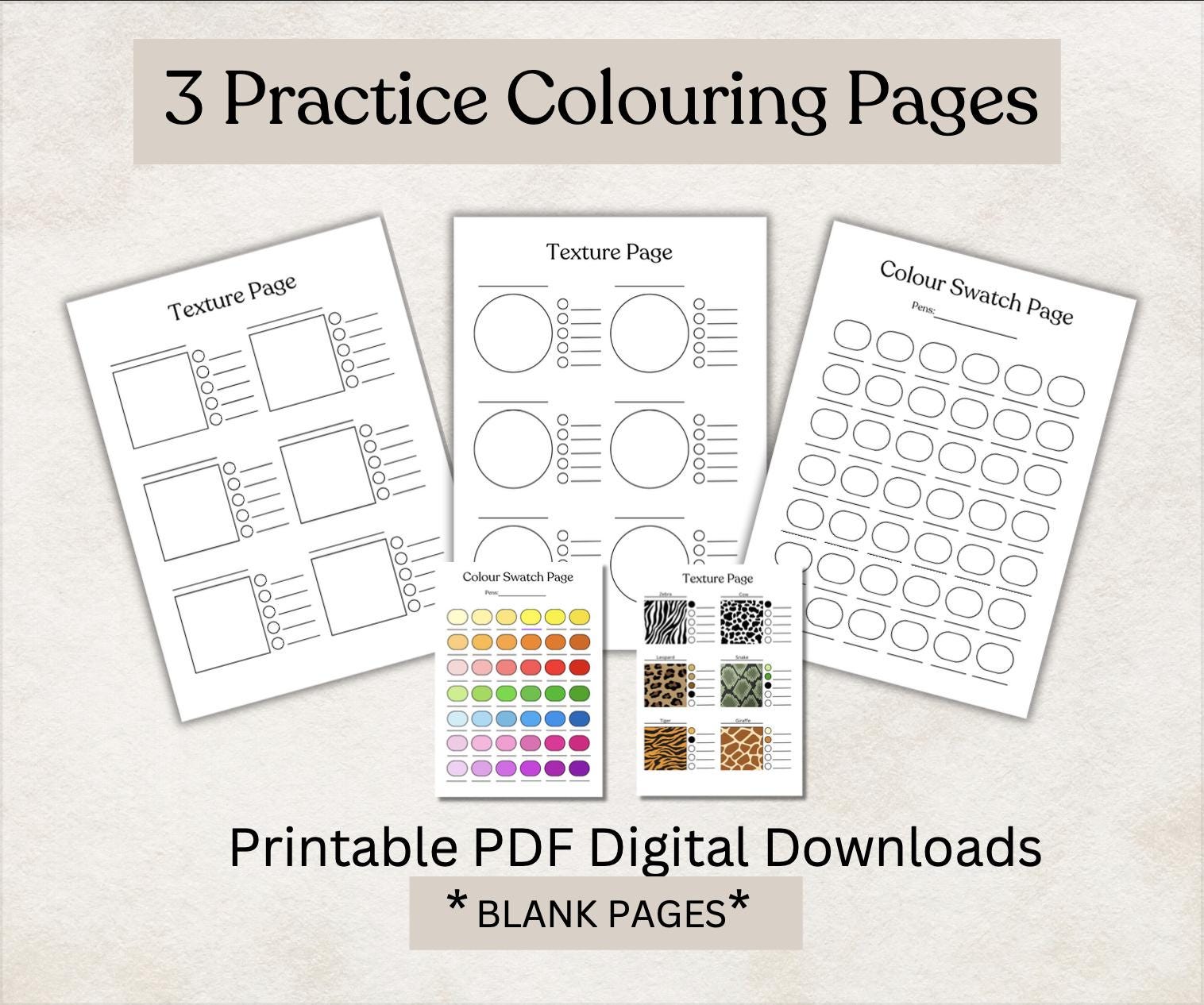 Texture Pages / Colouring Pages - Etsy
