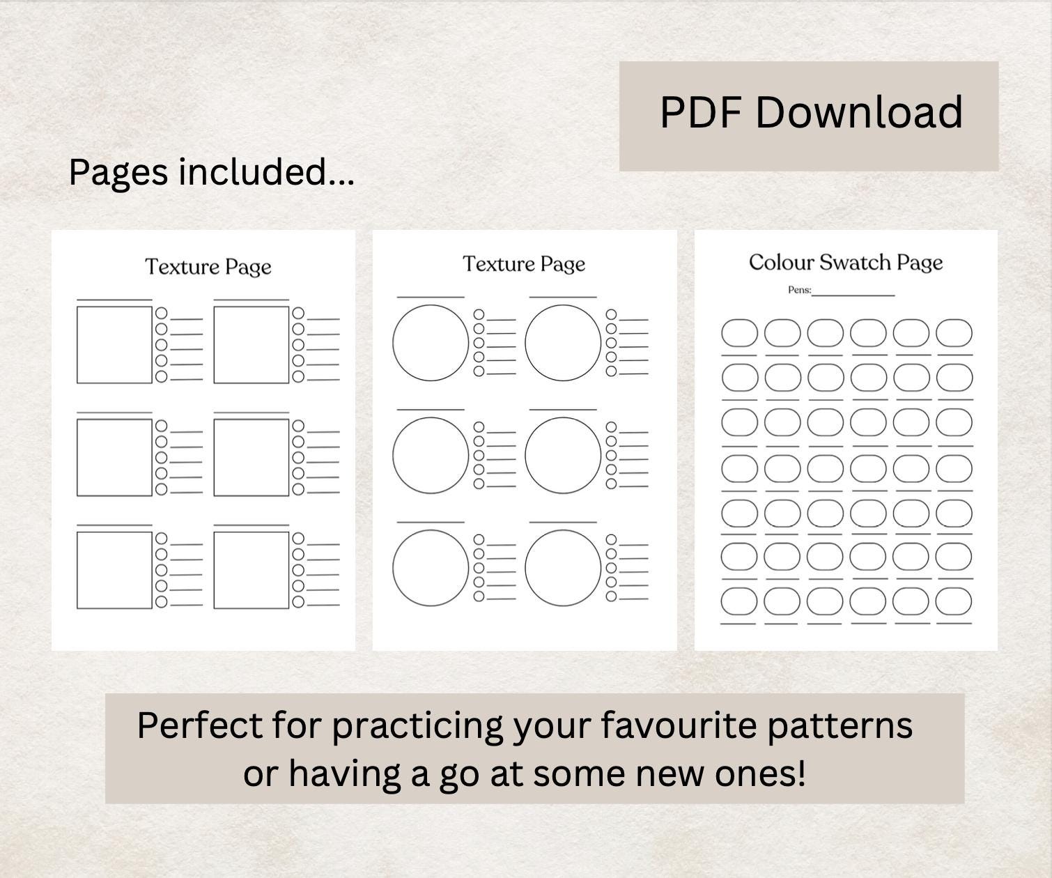 Texture Pages / Colouring Pages - Etsy