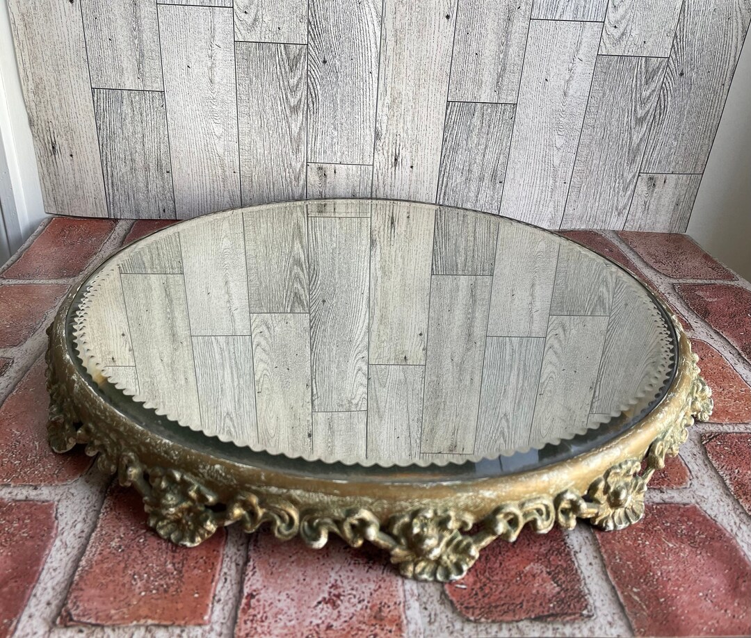 Vintage Mirror Plateau - Etsy