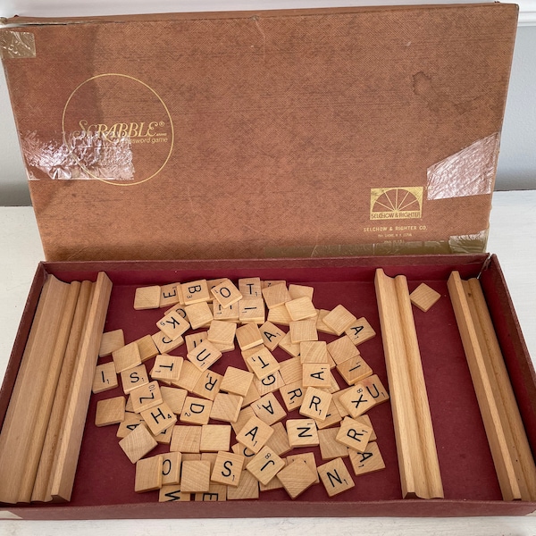 Antique Scrabble Game - Etsy