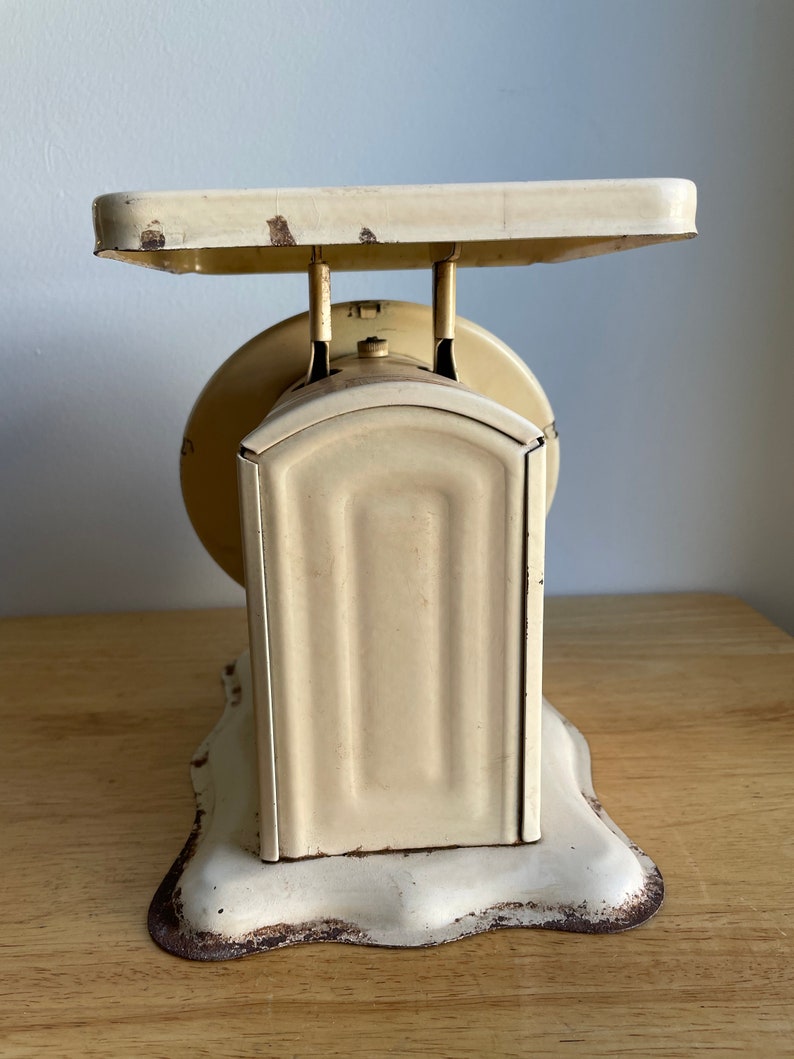 Vintage White American Family Scale - Etsy