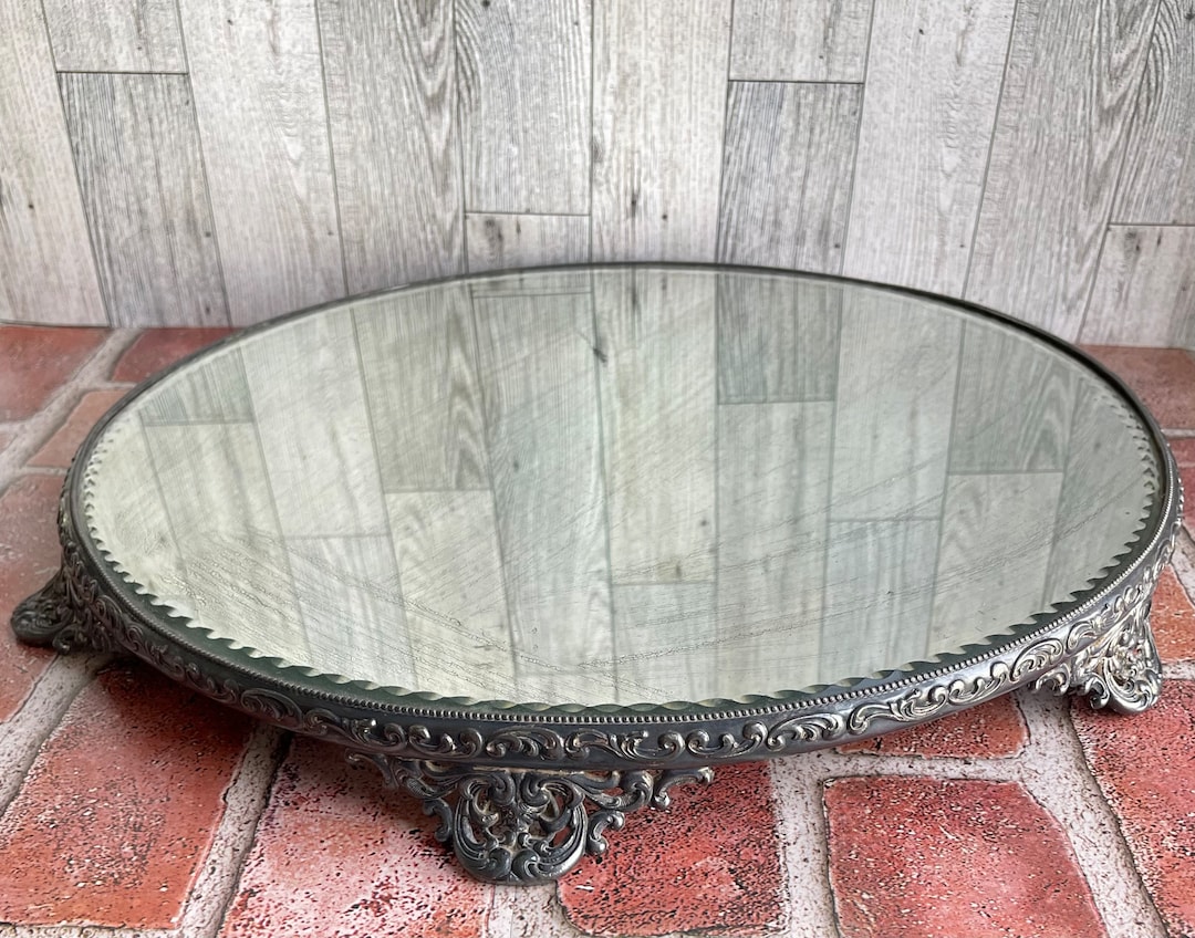 Vintage Mirror Plateau - Etsy