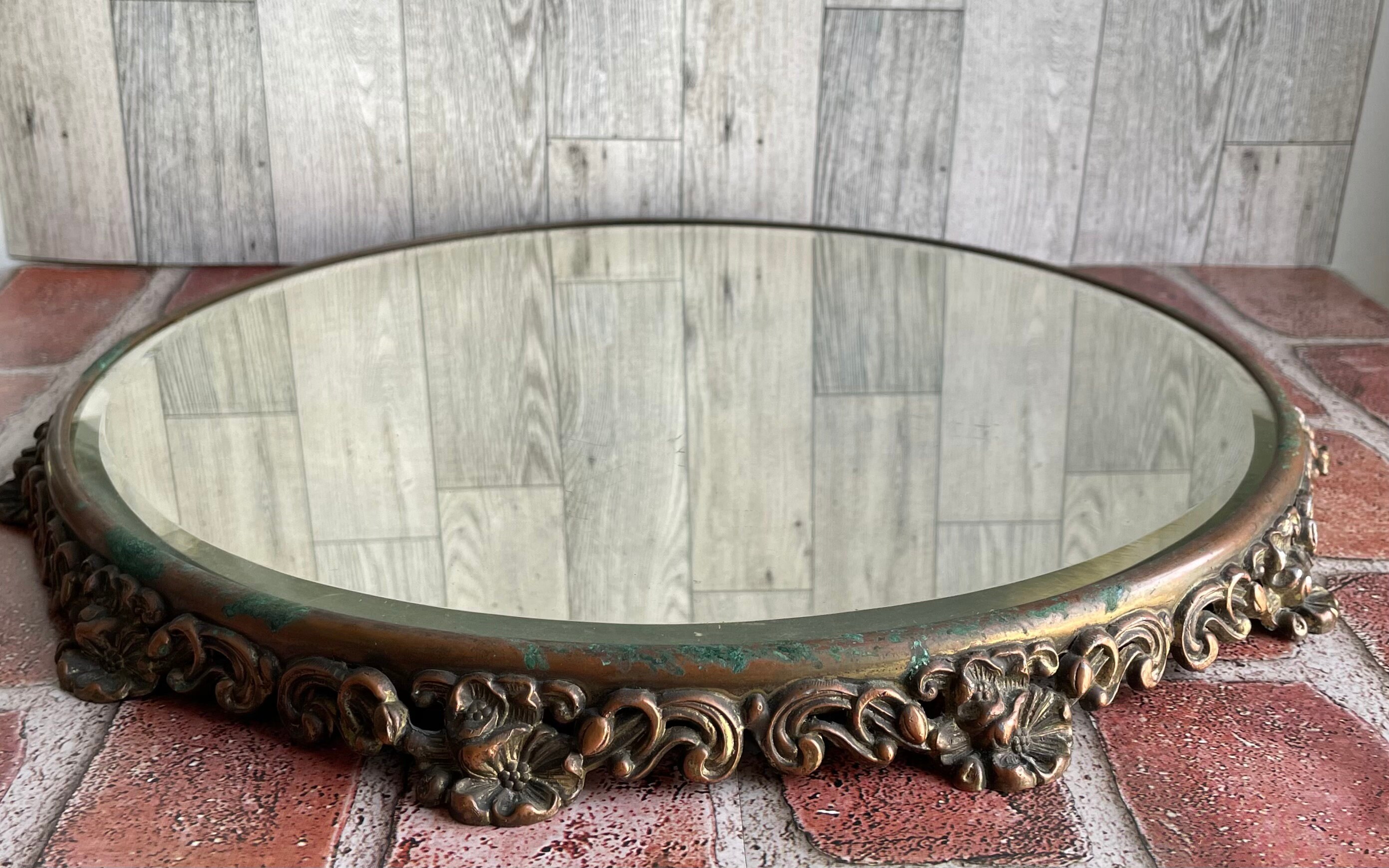 Vintage Mirrored Plateau - Etsy