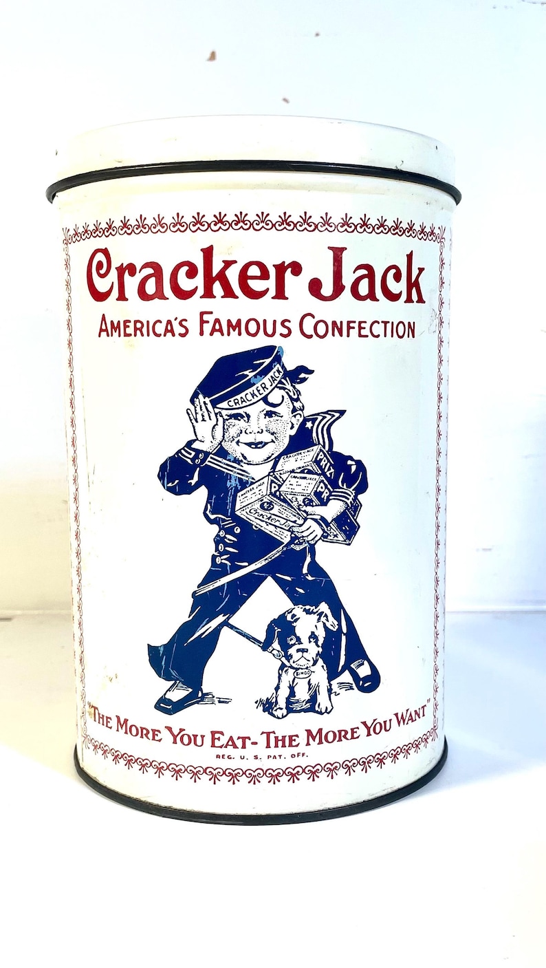 Vintage Cracker Jack Tin - Etsy