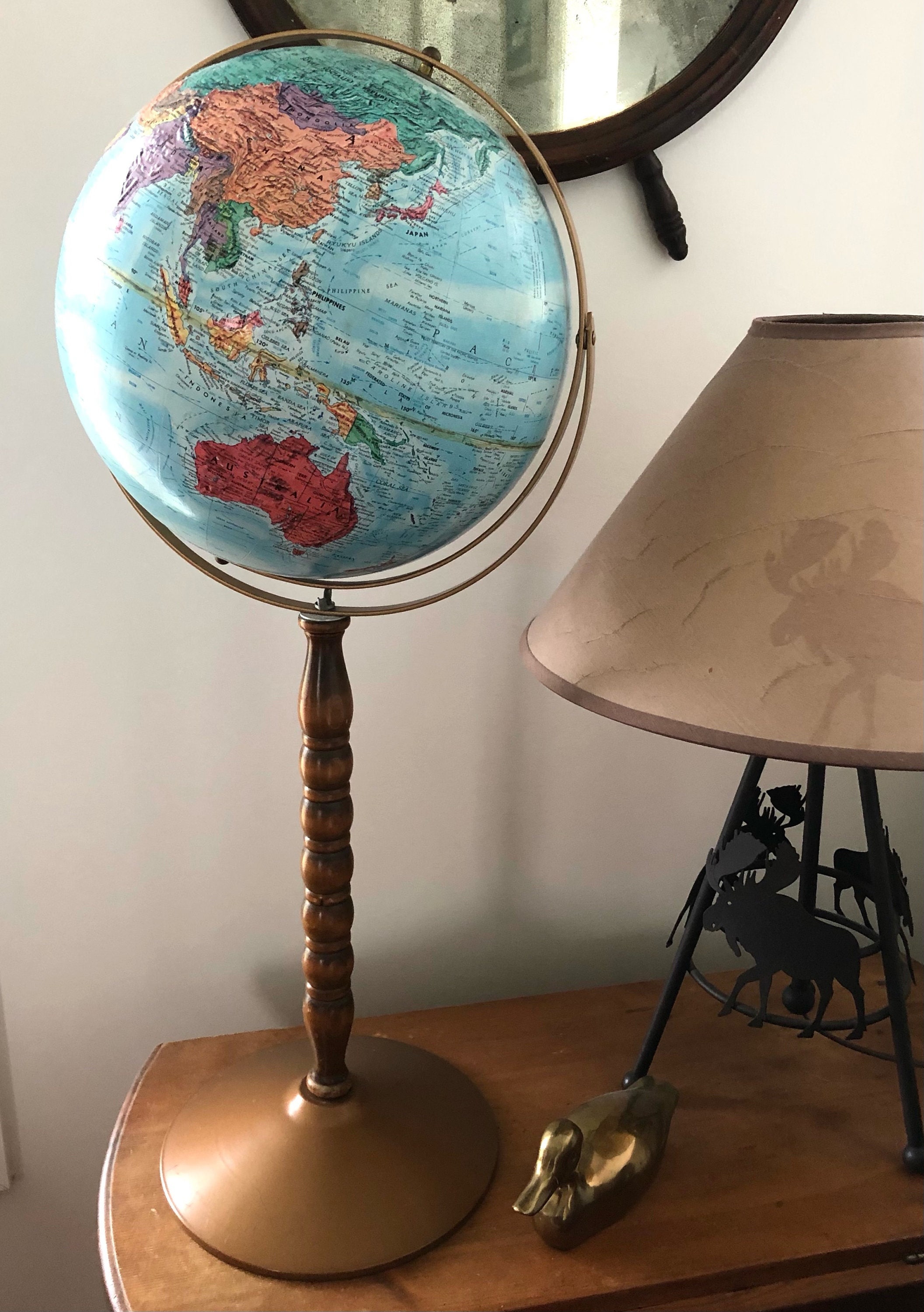 Vintage Replogle World Nation Series Floor Globe (12 Inch Diameter) - Etsy