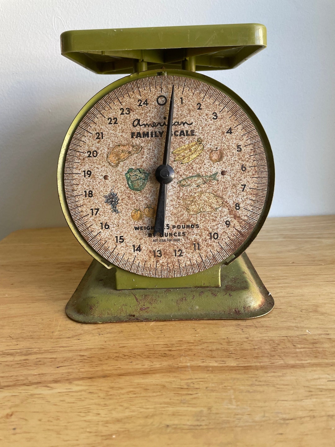 Vintage Green American Family Scale - Etsy