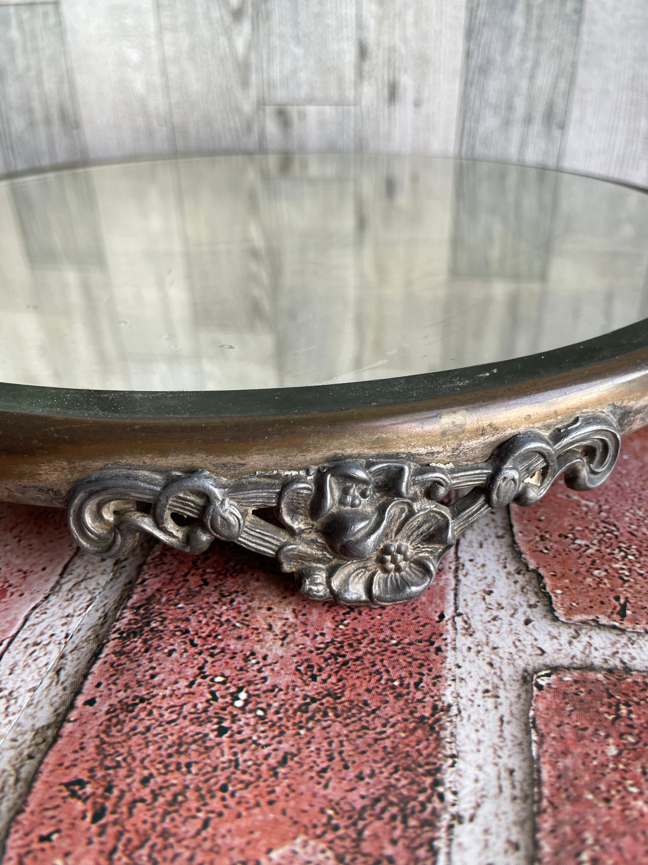 Vintage Mirror Plateau - Etsy