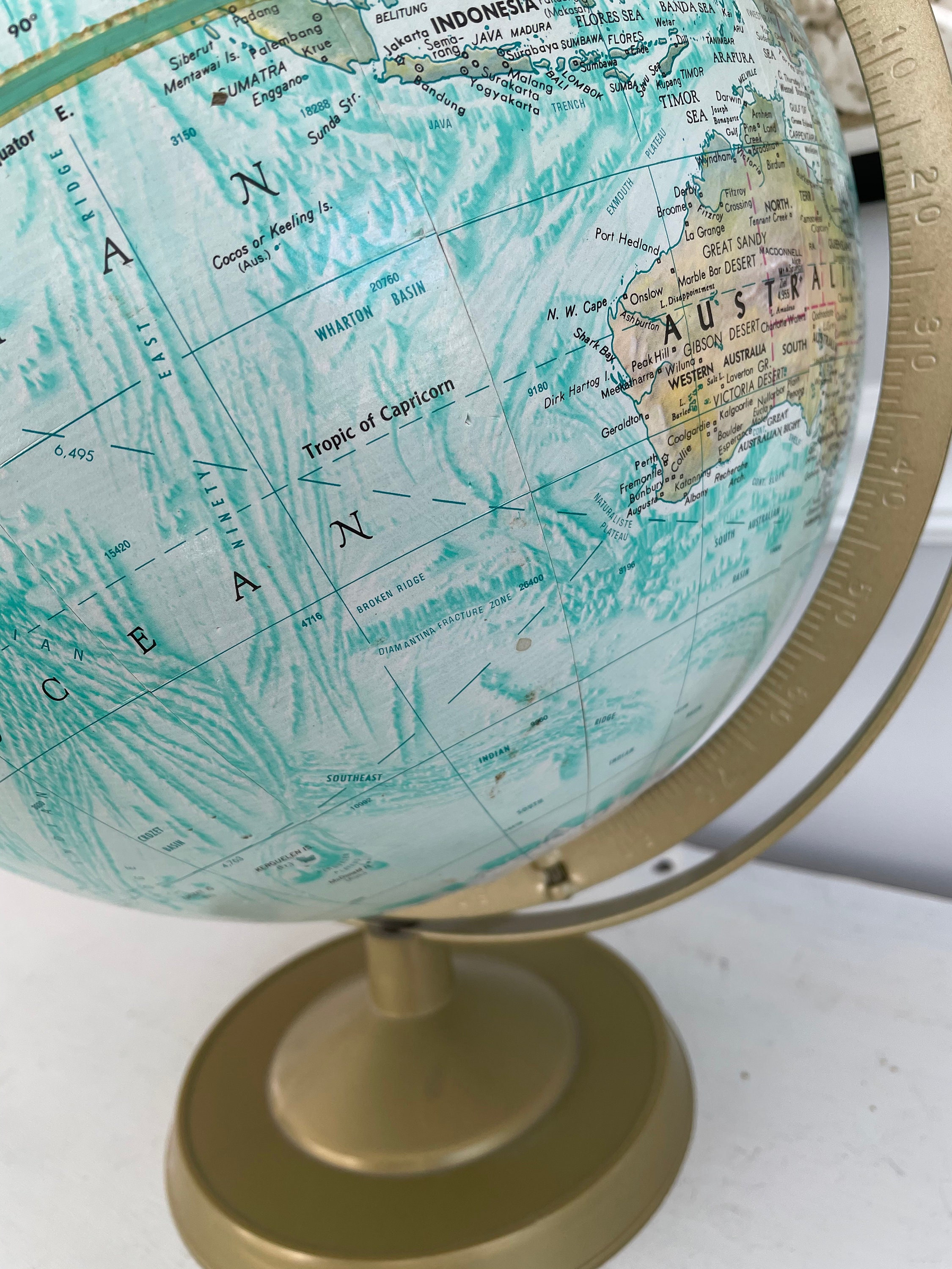 Vintage Replogle World Ocean Series Globe (12 Inch Diameter) - Etsy