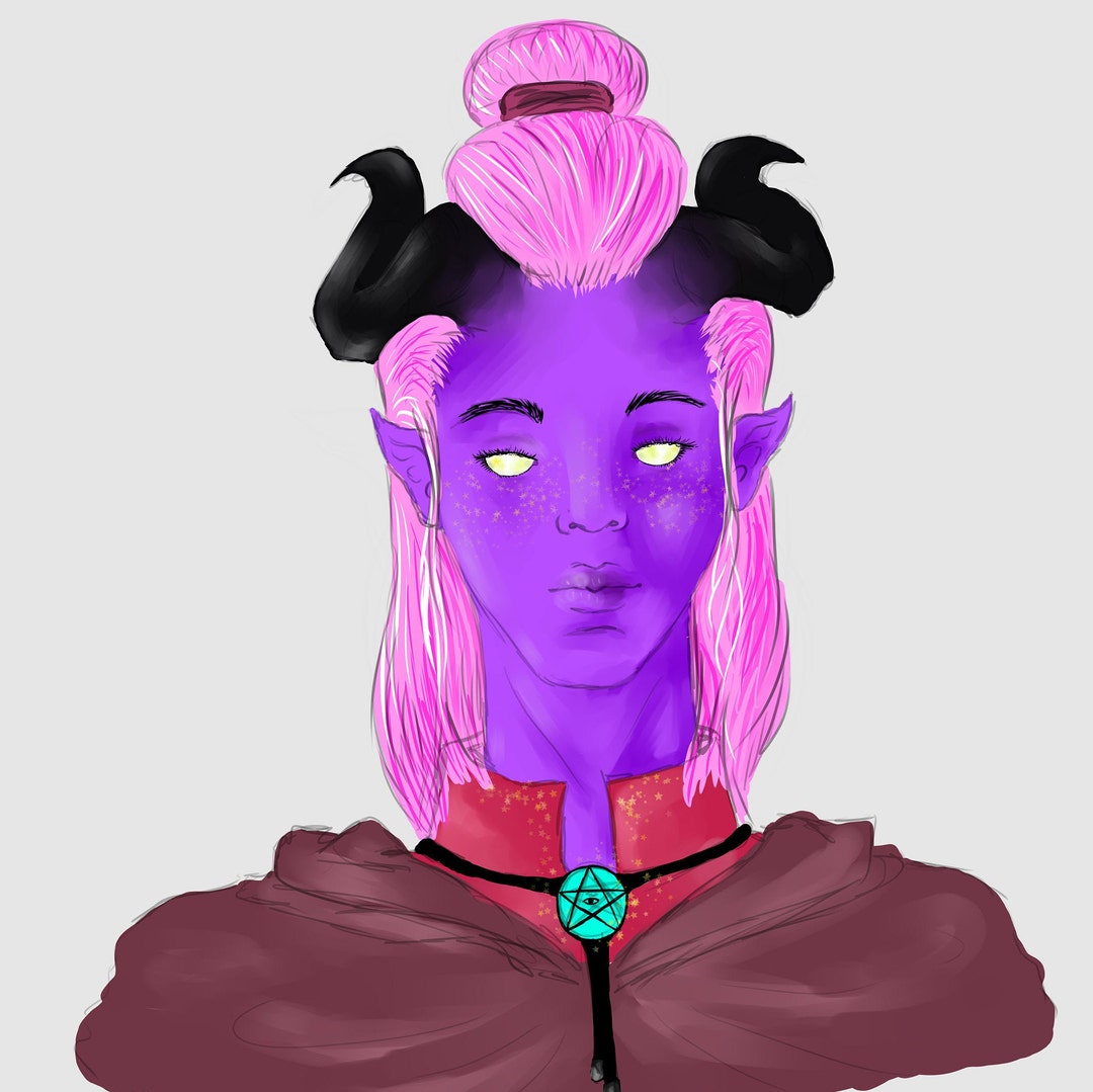 Custom Fantasy Character Portrait, DND, RPG, OC Design - Etsy