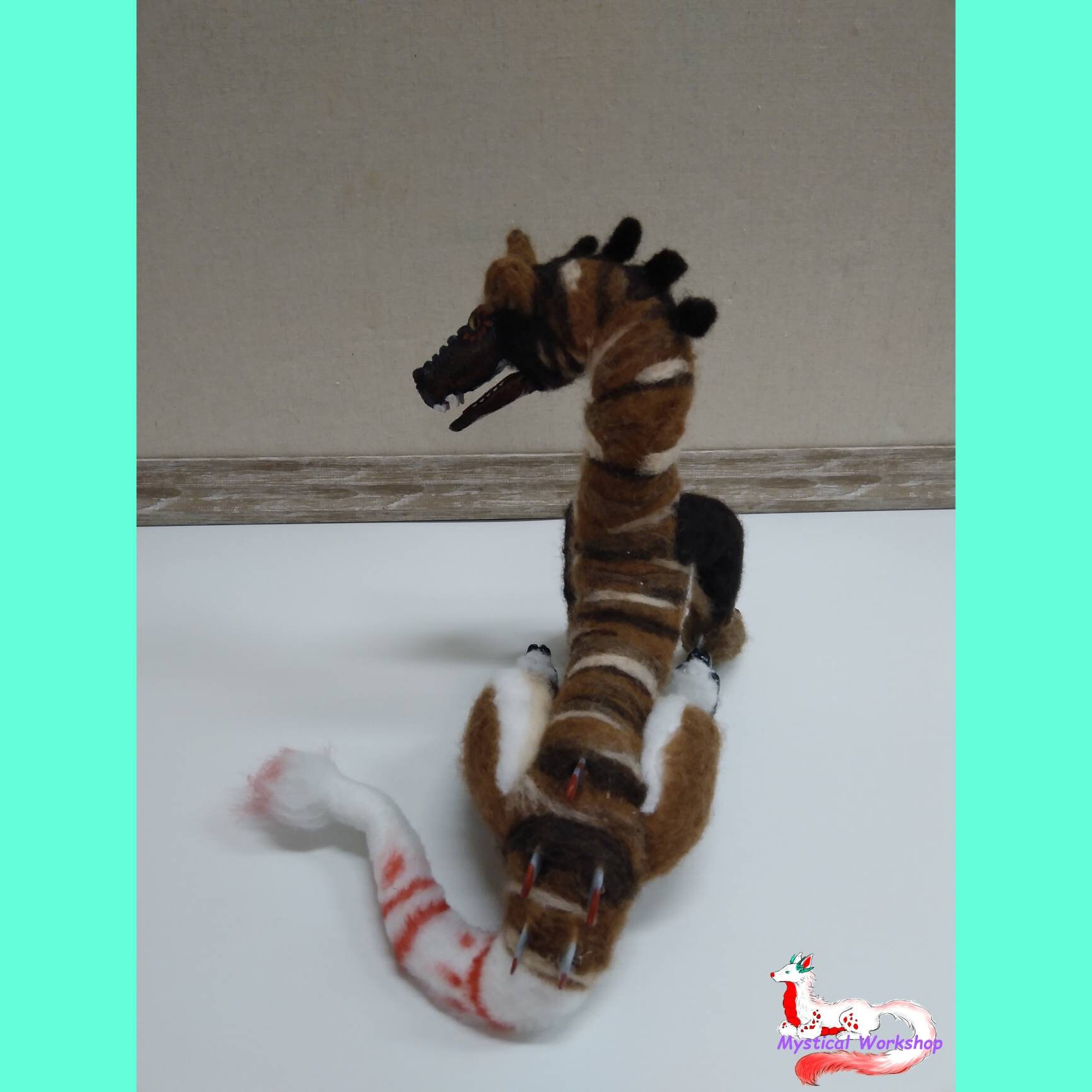 OOAK Aztec Drake-wolf Hybrid Posable Art Doll Plush Doll - Etsy