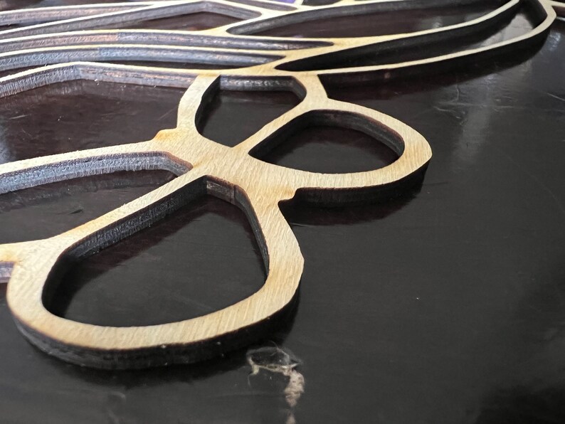 PEACOCK - Baltic Birch Resin Inlay Panel - Etsy