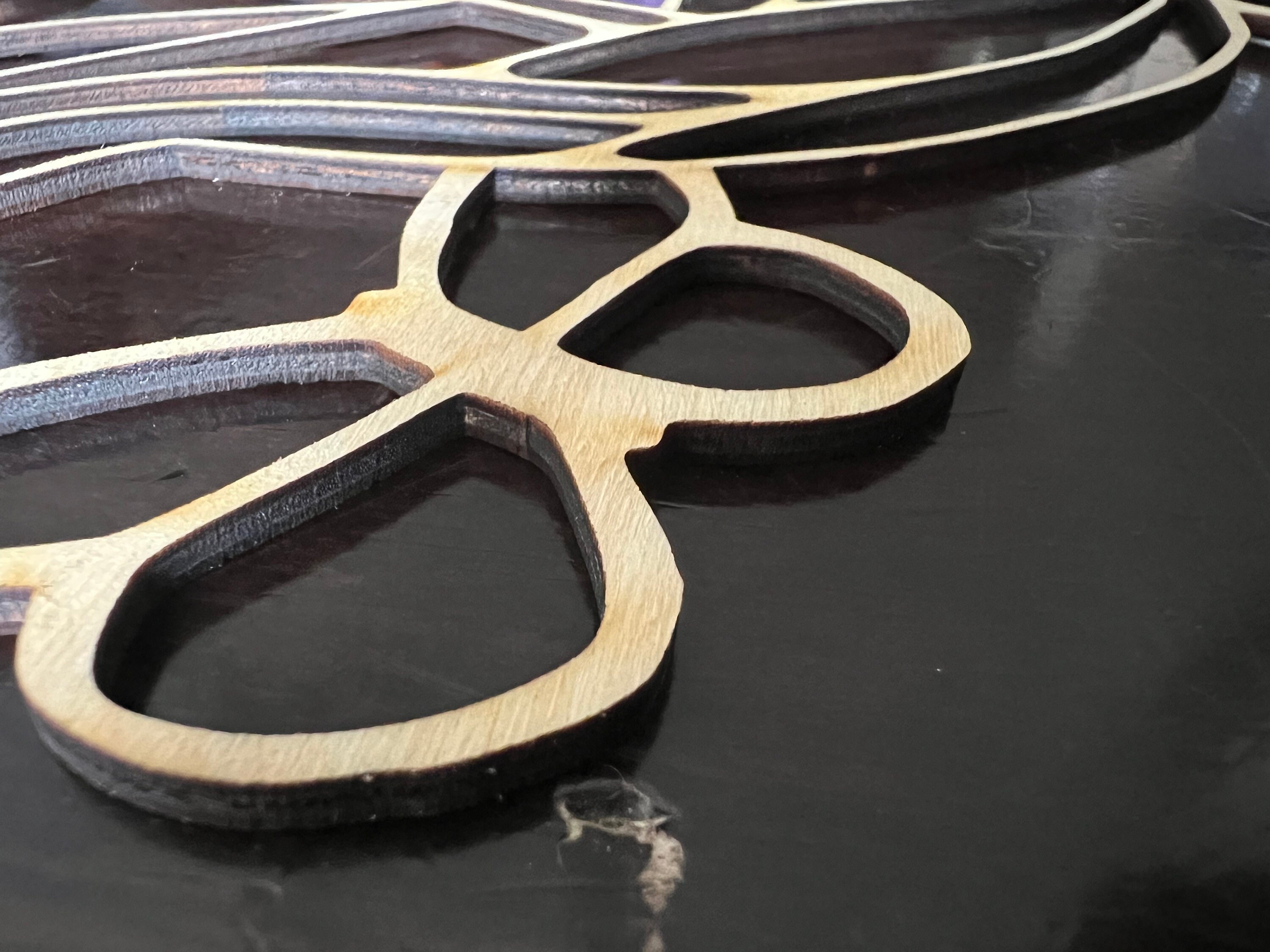 PEACOCK - Baltic Birch Resin Inlay Panel - Etsy