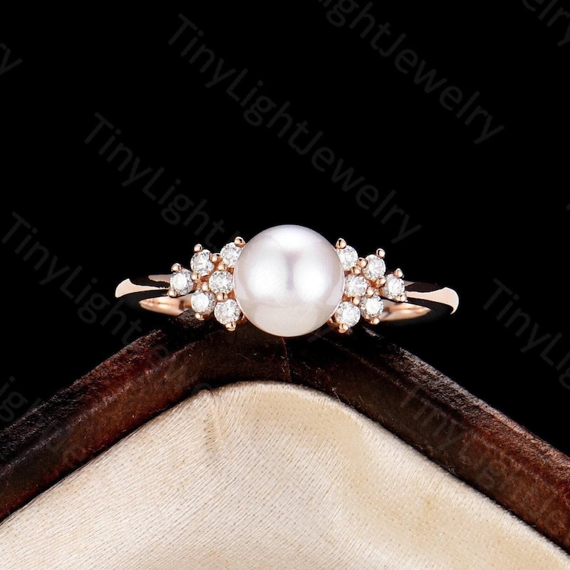 Pearl Fine Moissanite - Etsy