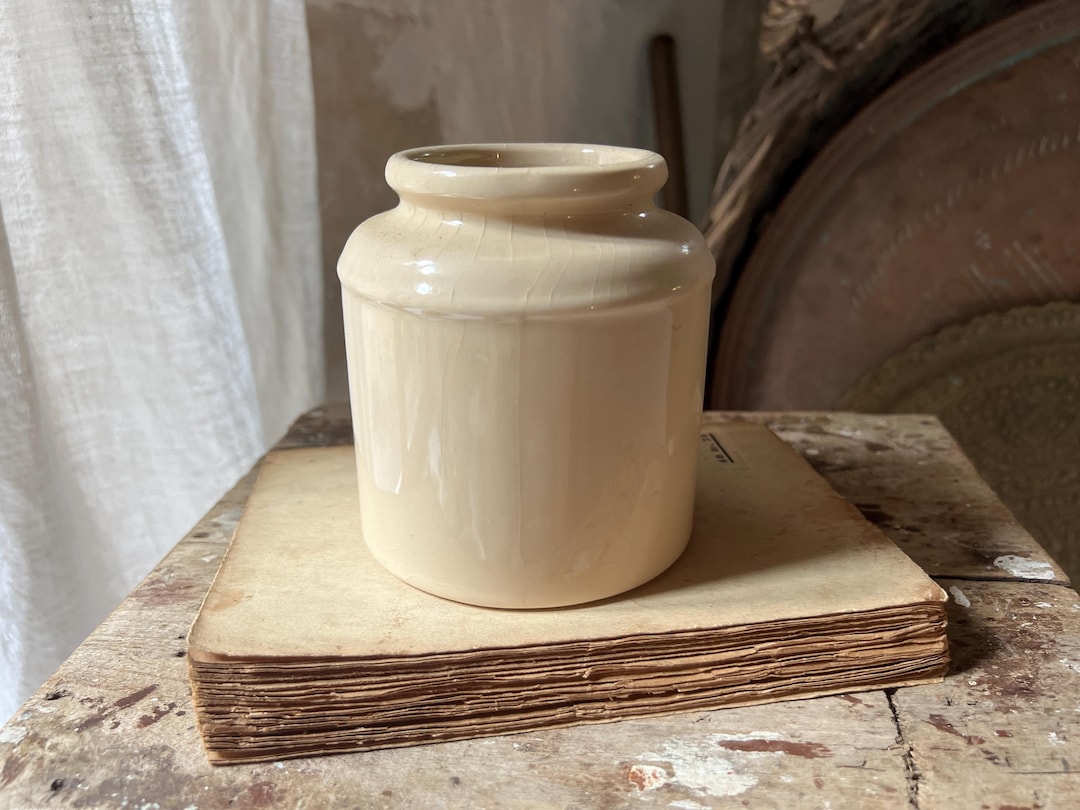 Rustic Vintage Belgian Rustic Moutarde/mustard Jar/pot Marked on Base ...