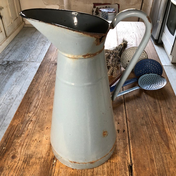 Enamel Pitcher - Etsy