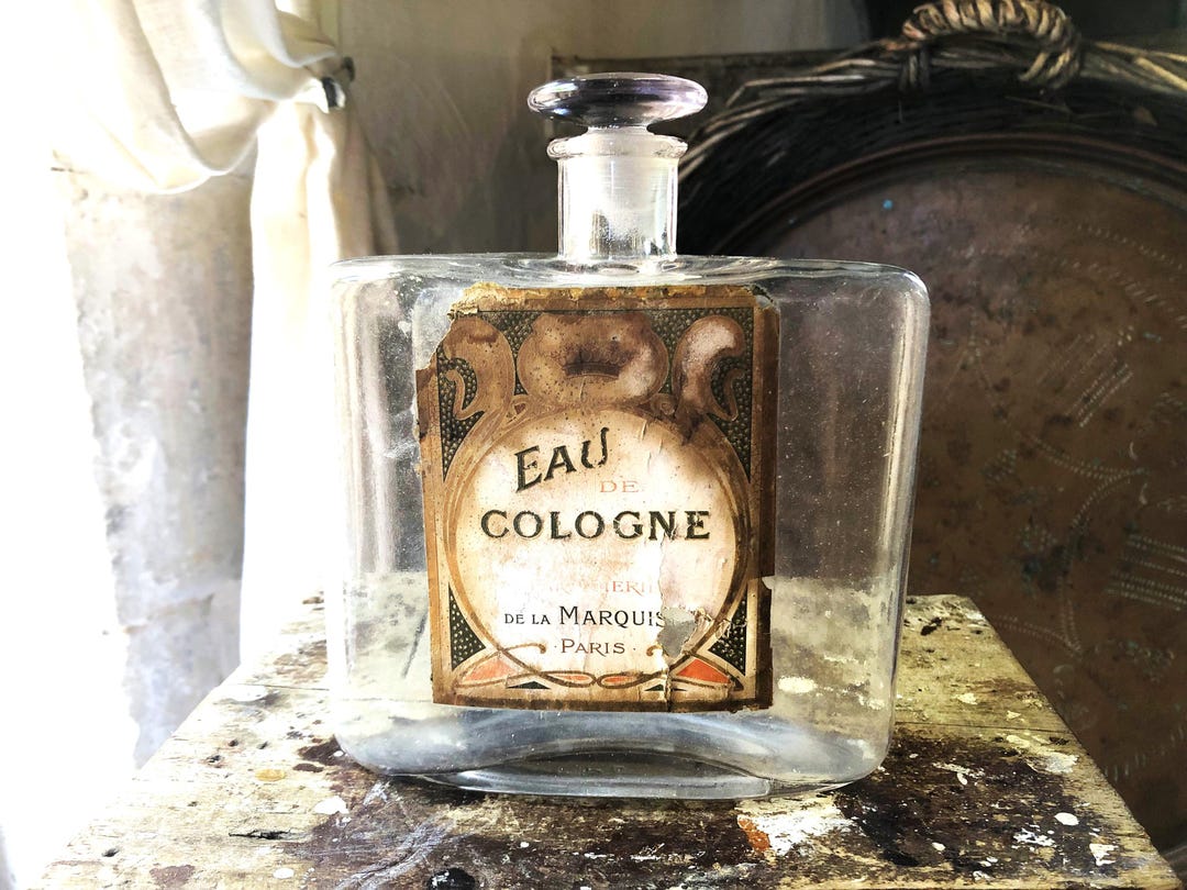 Rare Large Antique French Eau De Cologne De La Marquise Bottle, Paris ...
