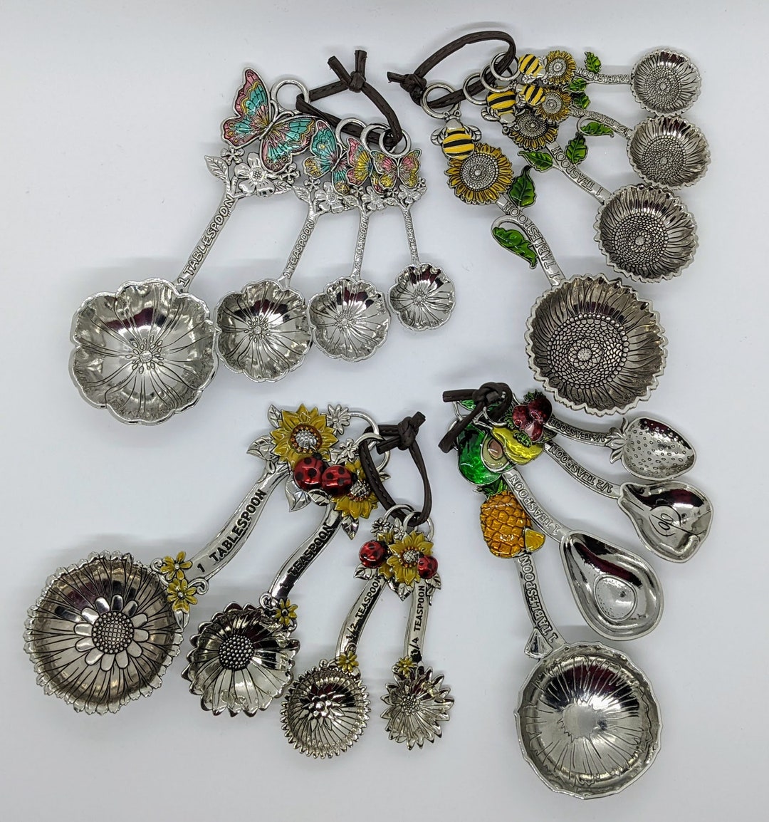 Decorative Measuring Spoons Set: Bees, Ladybugs, Butterflies ...