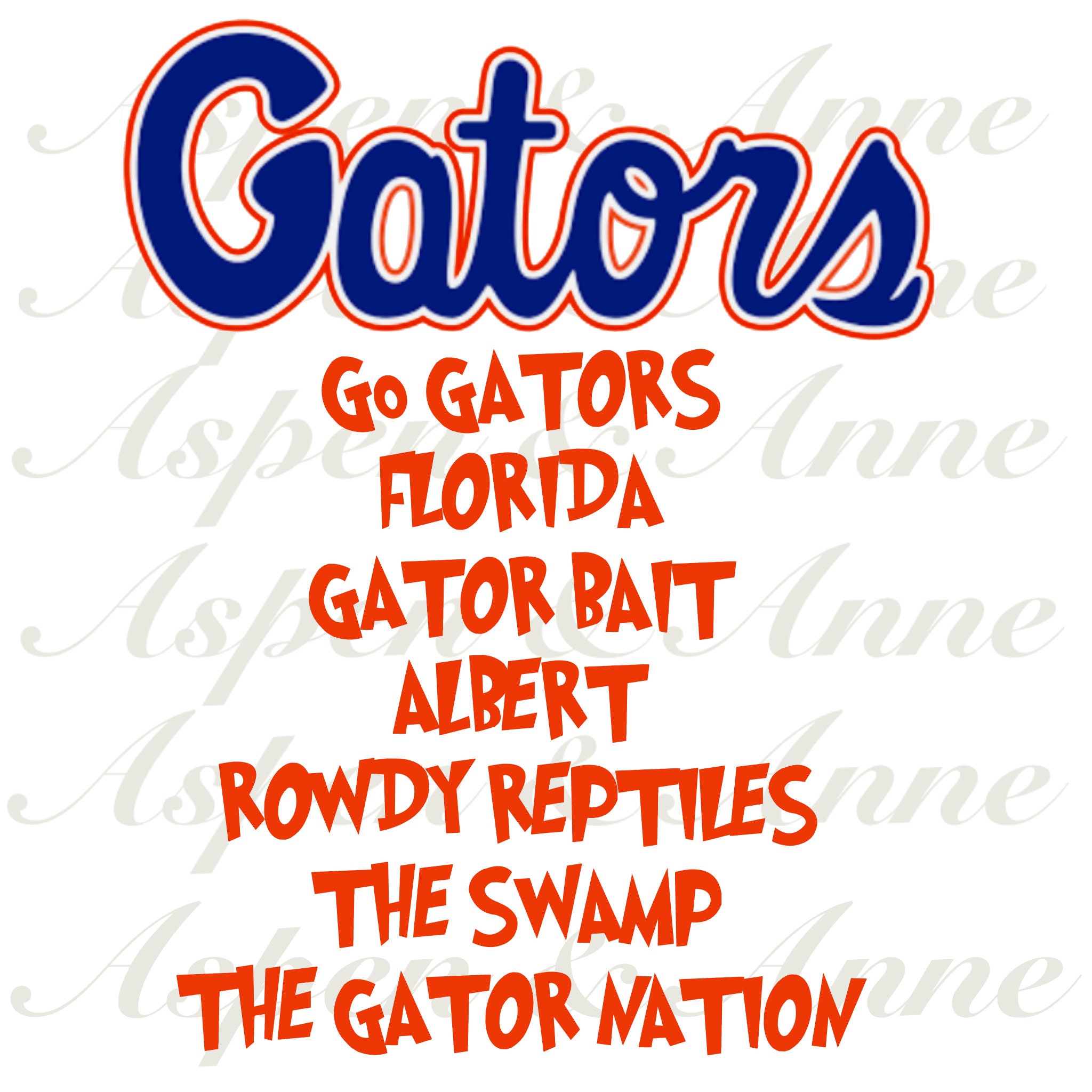 Florida Gators Script Logo