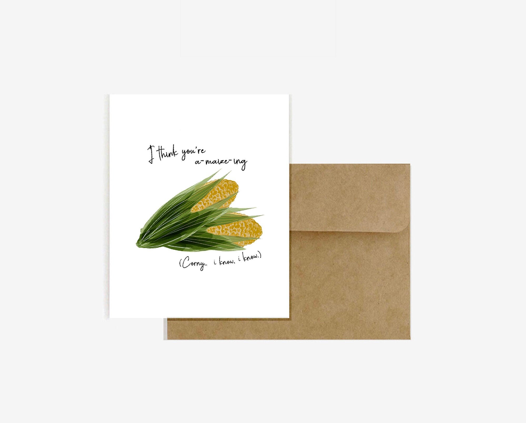 You’re A-maize-ing Greeting Card, Blank Inside - Birthday/friendship ...