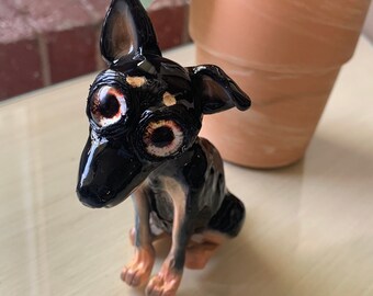 Miniature Pinscher Statue - Etsy