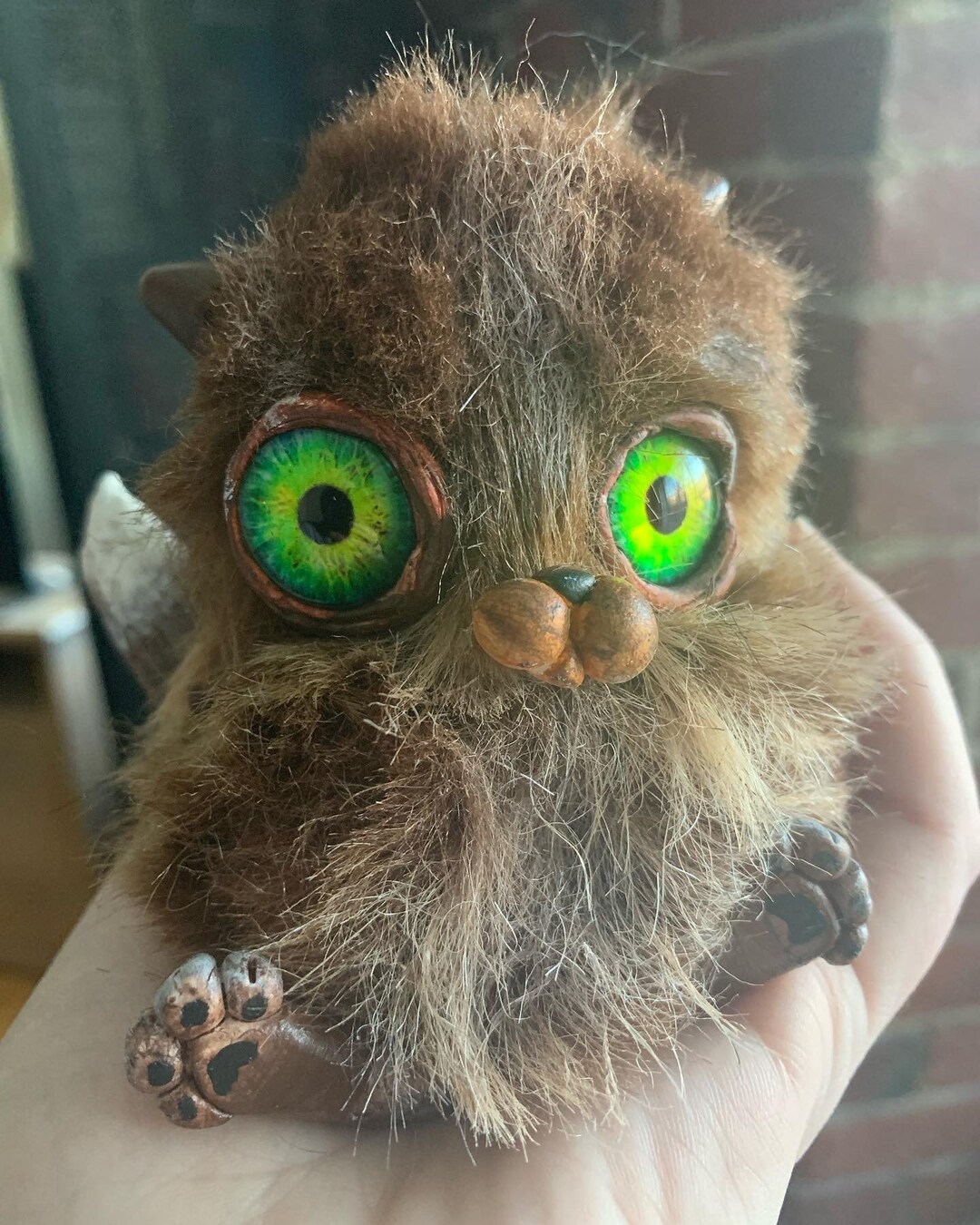 Brown Hanging Wolf or Dog Stuffed Creature Dangly Legs and - Etsy