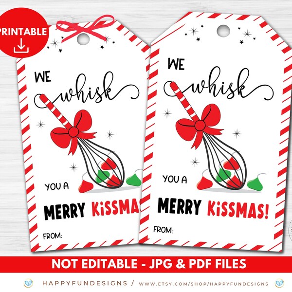 Whisk Merry Kissmas - Etsy