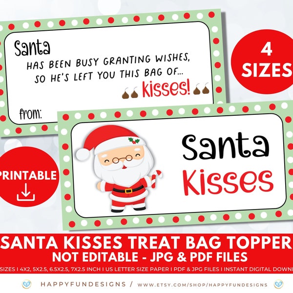 Santa Kisses - Etsy