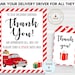 Delivery Driver Christmas Sign Printable Thank You (Download Now) - Etsy