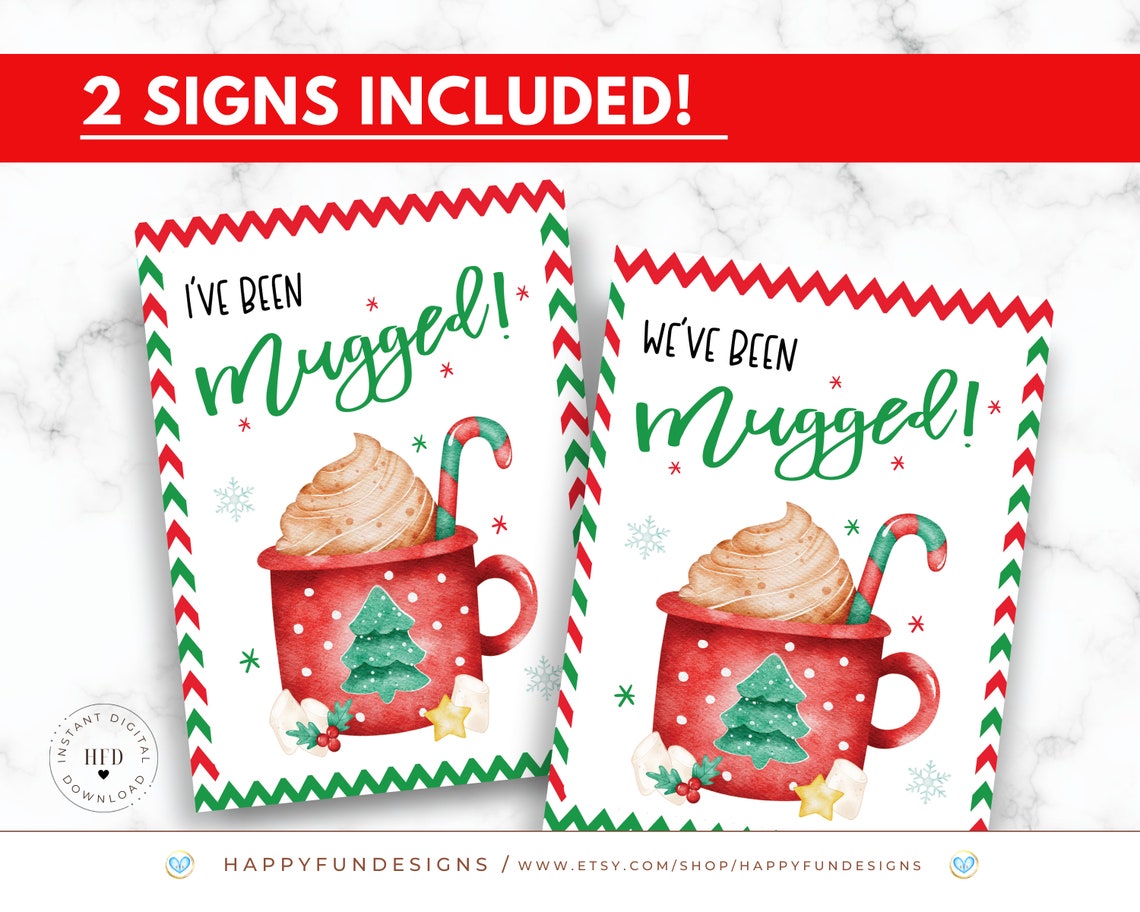 You've Been Mugged Printable PTA Thank You Teacher Staff - Etsy