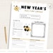 New Years Eve Kids Game, Time Capsule Questionnaire Printable, NYE ...