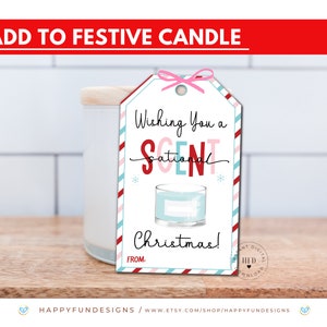 Wishing You a Scentsational Christmas Tags Printable, Cozy Christmas ...