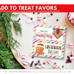 Gingerbread Buttons Treat Bag Topper Printable, Gingerbread Activities ...
