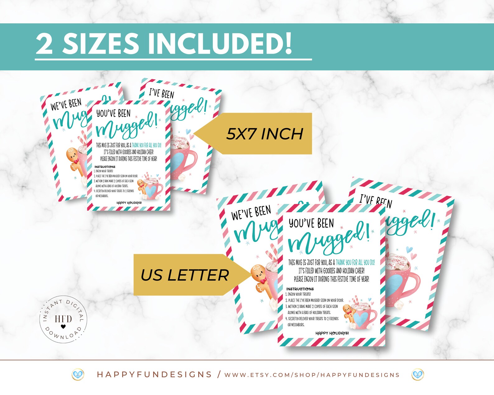 You've Been Mugged Printable PTA Thank You Teacher Staff - Etsy