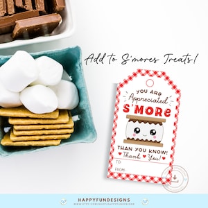 Smores Teacher Appreciation Tag Printable Smores Tags for - Etsy