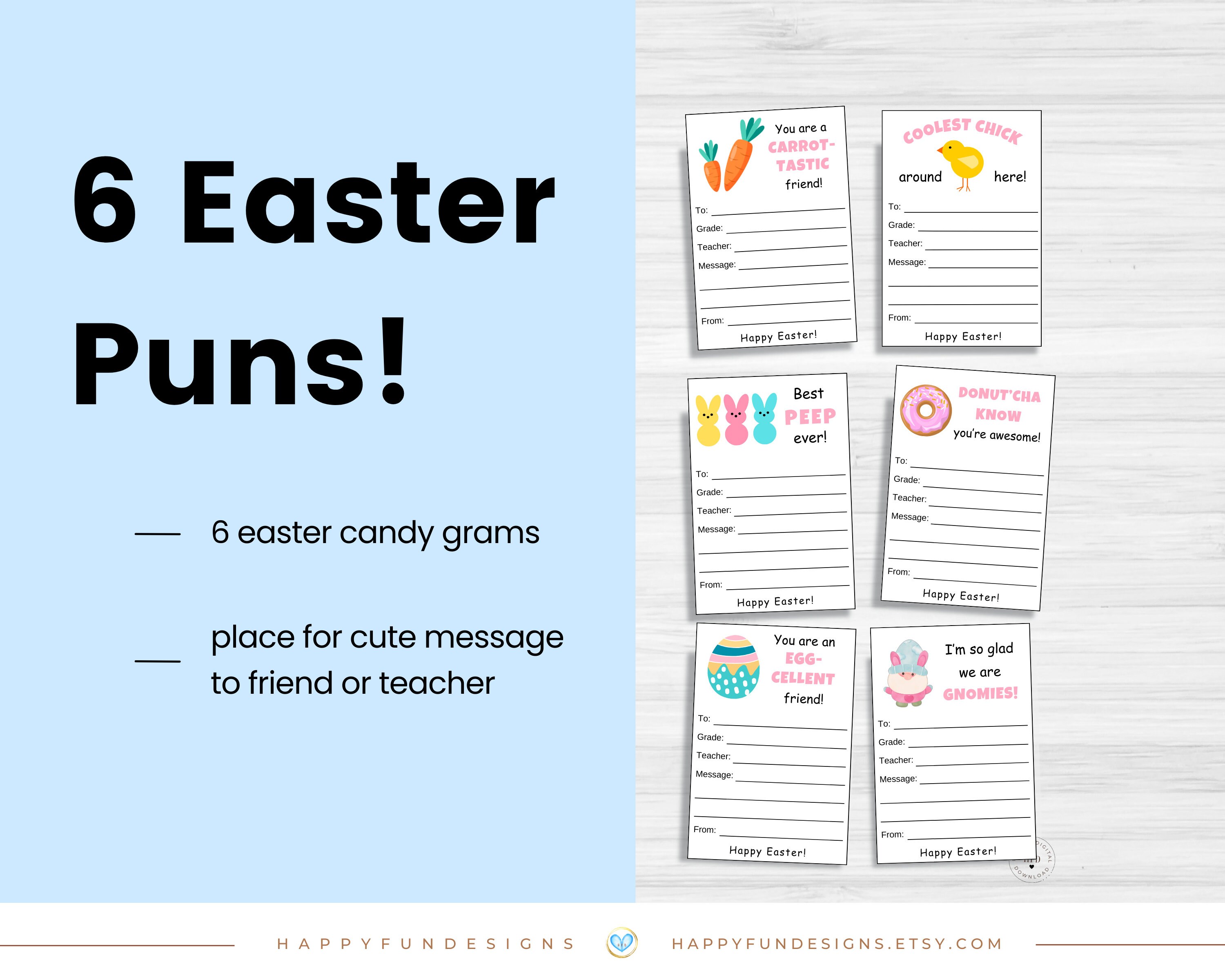 Easter Gram, Easter Bunny Gram School Fundraiser, School Candy Gram ...