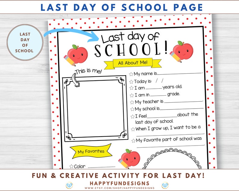 Digital First Day of School Sign All About Me Printable Back - Etsy