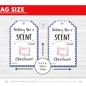 Wishing You a Scentsational Christmas Tags Printable, Teacher ...