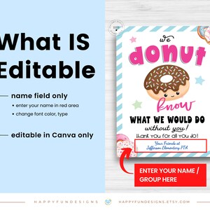 14 Staff Appreciation Editable Sign Printable, Snack Sign for Staff ...