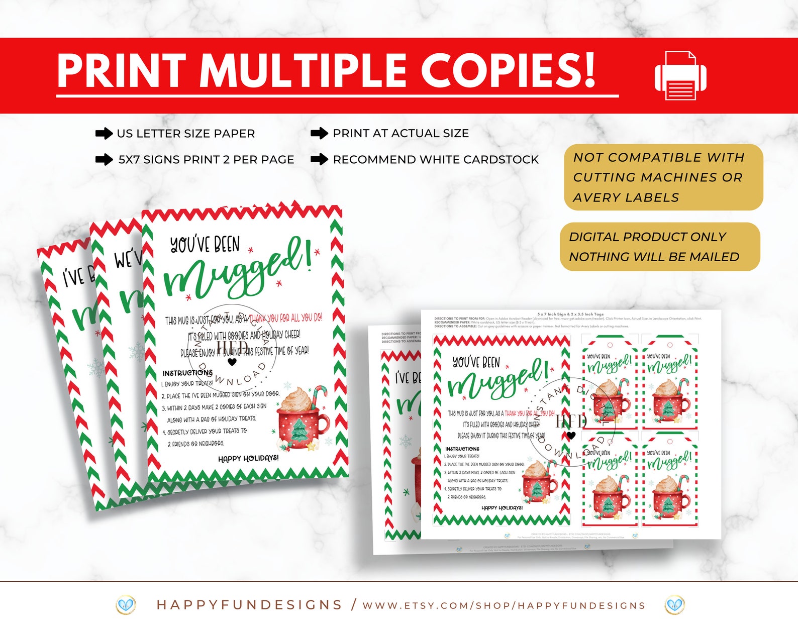 You've Been Mugged Printable, PTA Thank You, Teacher Staff Appreciation ...