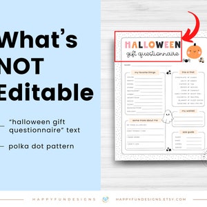 Editable Halloween Questionnaire Boo Buddies Printable Youve Been Booed ...