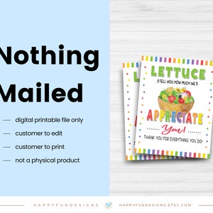 Editable Salad Bar for Teacher Appreciation Printable Salad ...