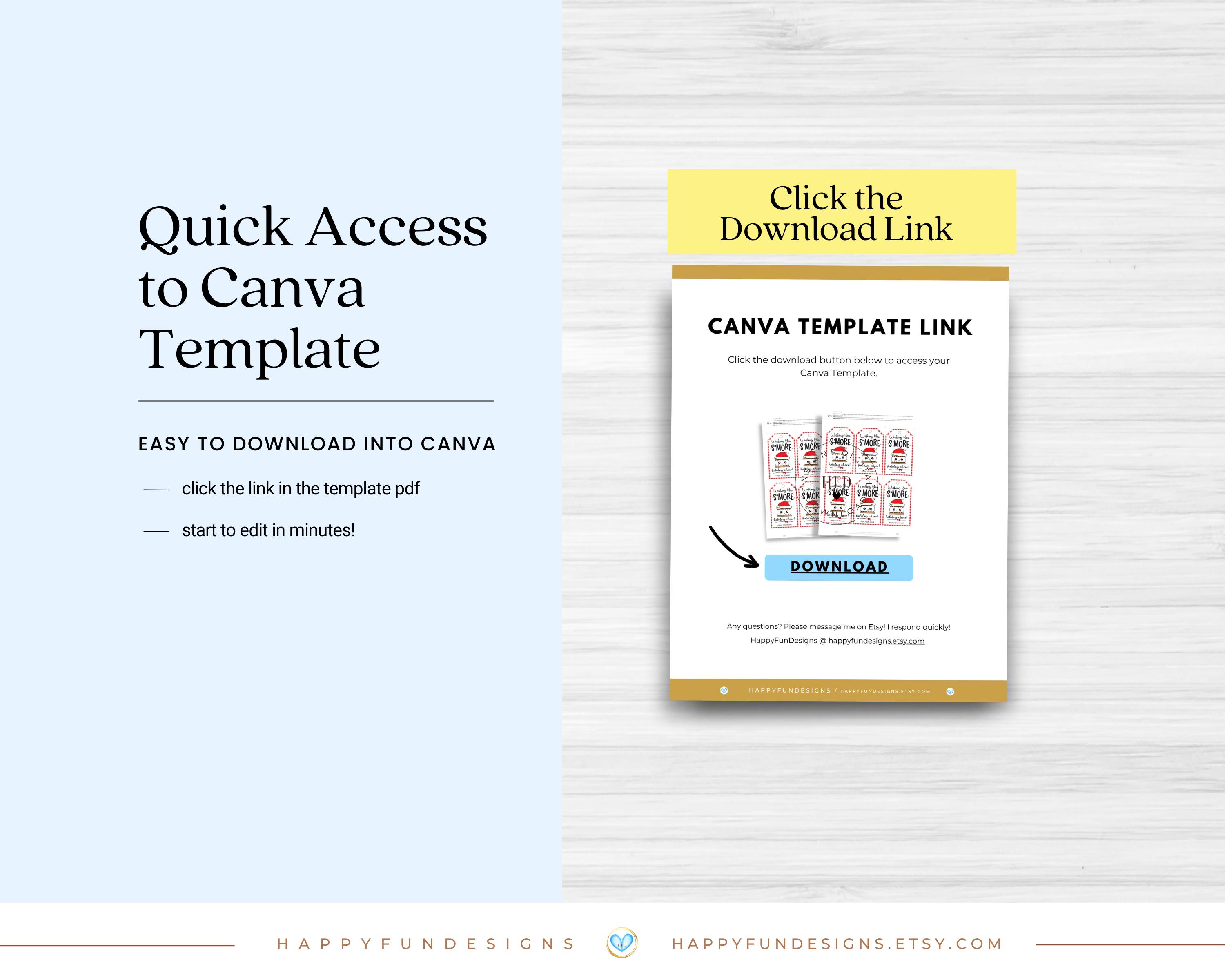 Christmas Smore Tag Printable, Wishing You Smore Holiday Cheer, Teacher ...