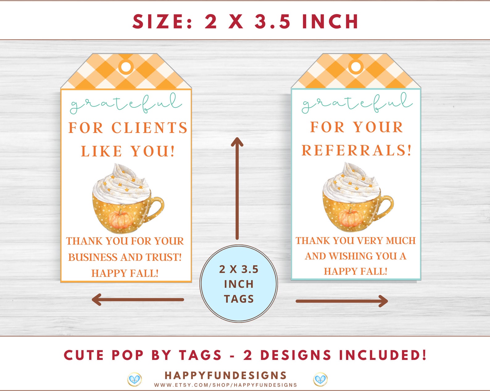 Fall Realtor Referral Gift Tags Printable Realtor Closing - Etsy