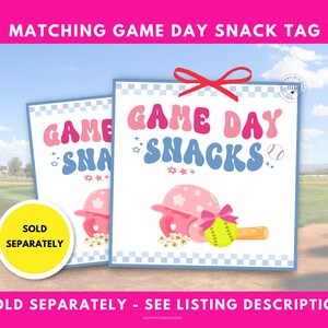 Softball Snack Schedule Printable Softball Concession Stand Snack Sign ...