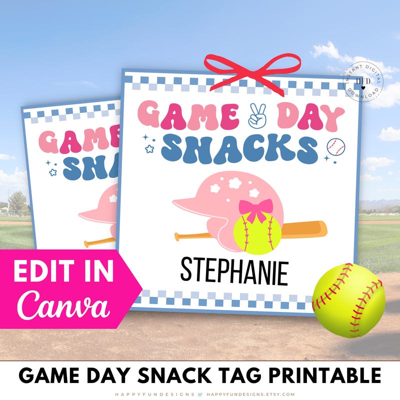 Softball Tags - Etsy