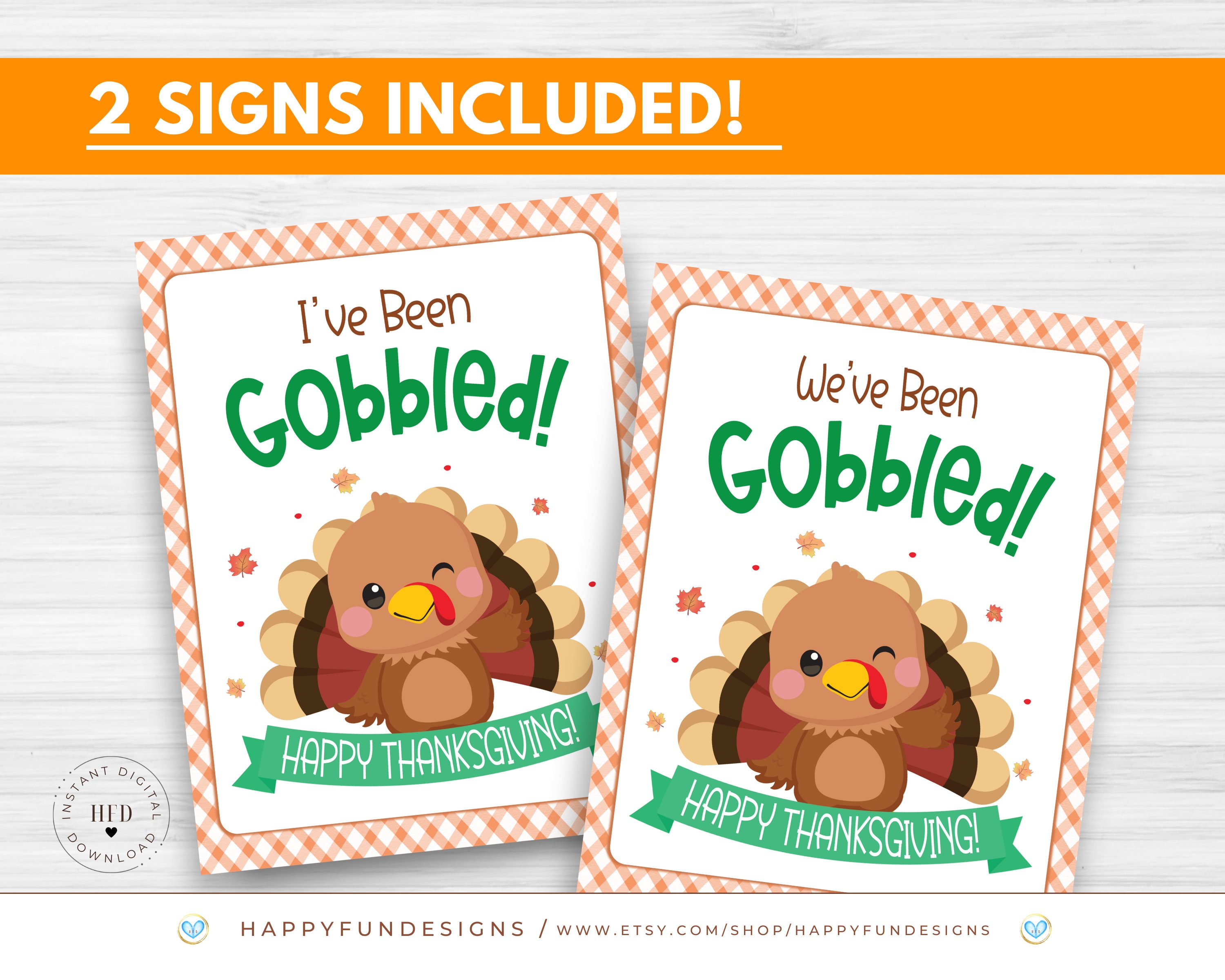 You've Been Gobbled Printable Thanksgiving Teacher Staff - Etsy